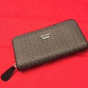 Guess Bags | Guess Womens Wallet Red With Embossed Logo | Poshmark